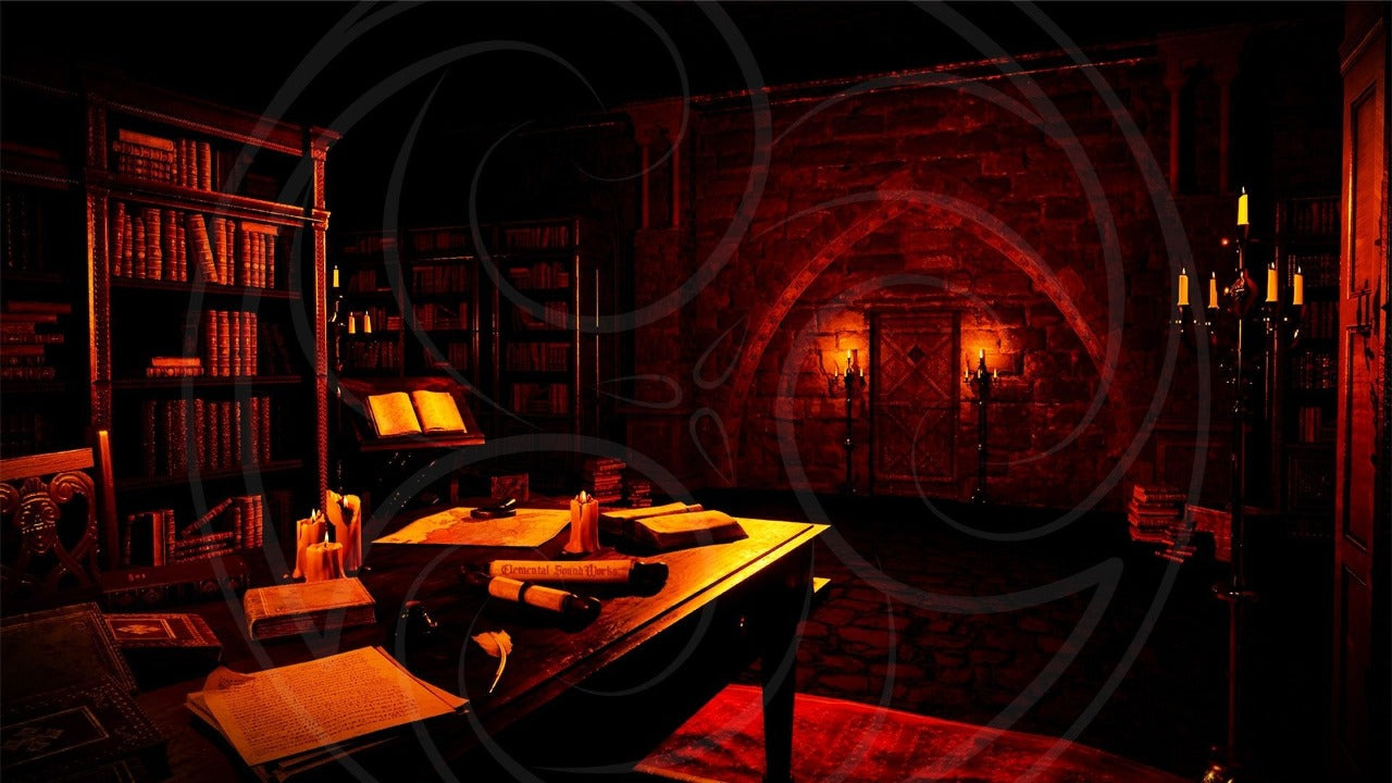 Secret Castle Library Background – Elemental SoundWorks